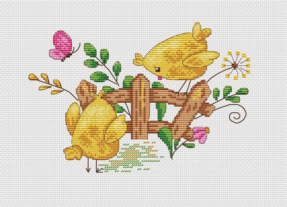 Easter Chicks 2 cross stitch chart by Artmishka Cross Stitch