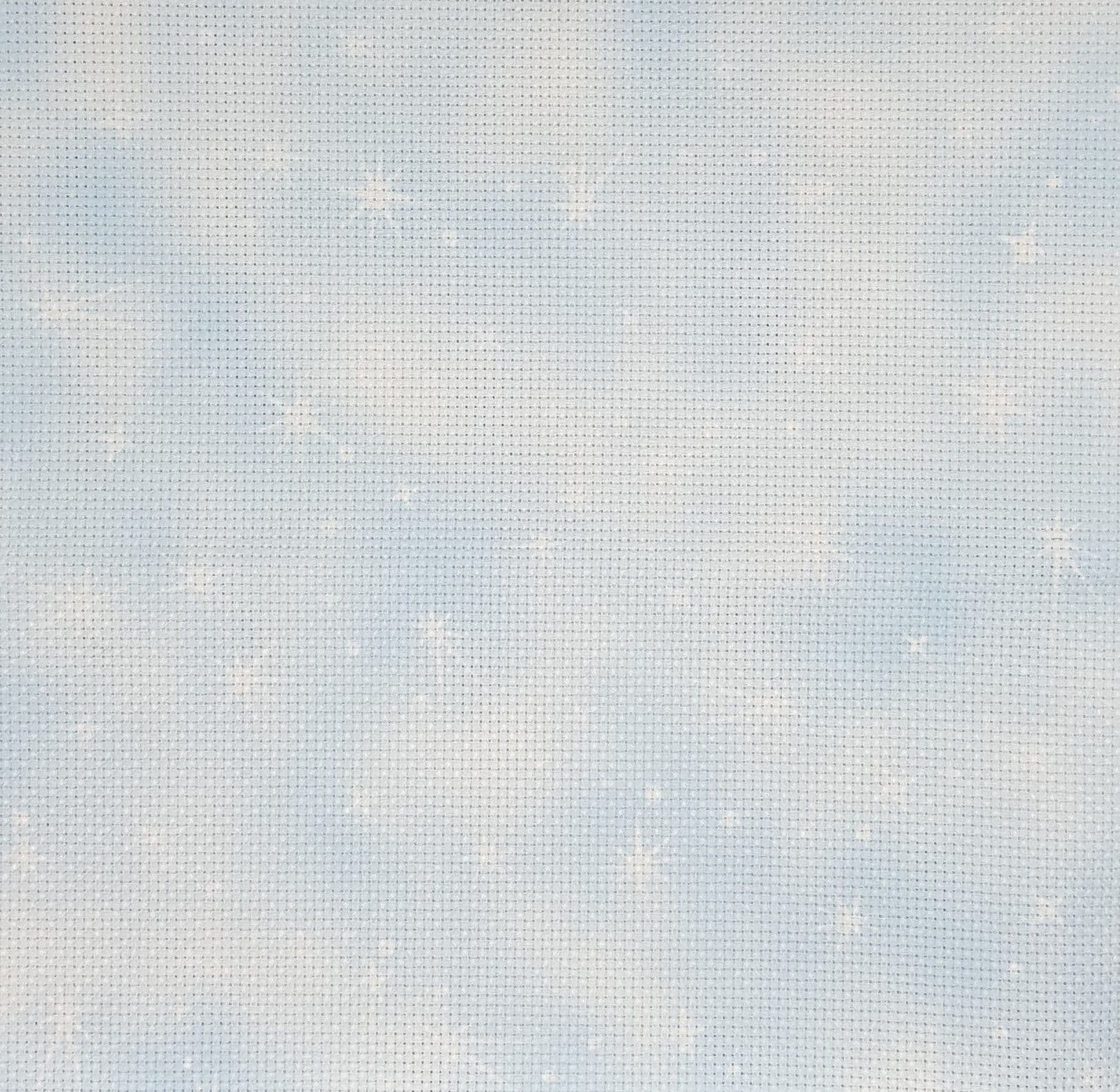 Fabric Flair 28 count Fairy Dust Cloud Blue evenweave 50x 90cm