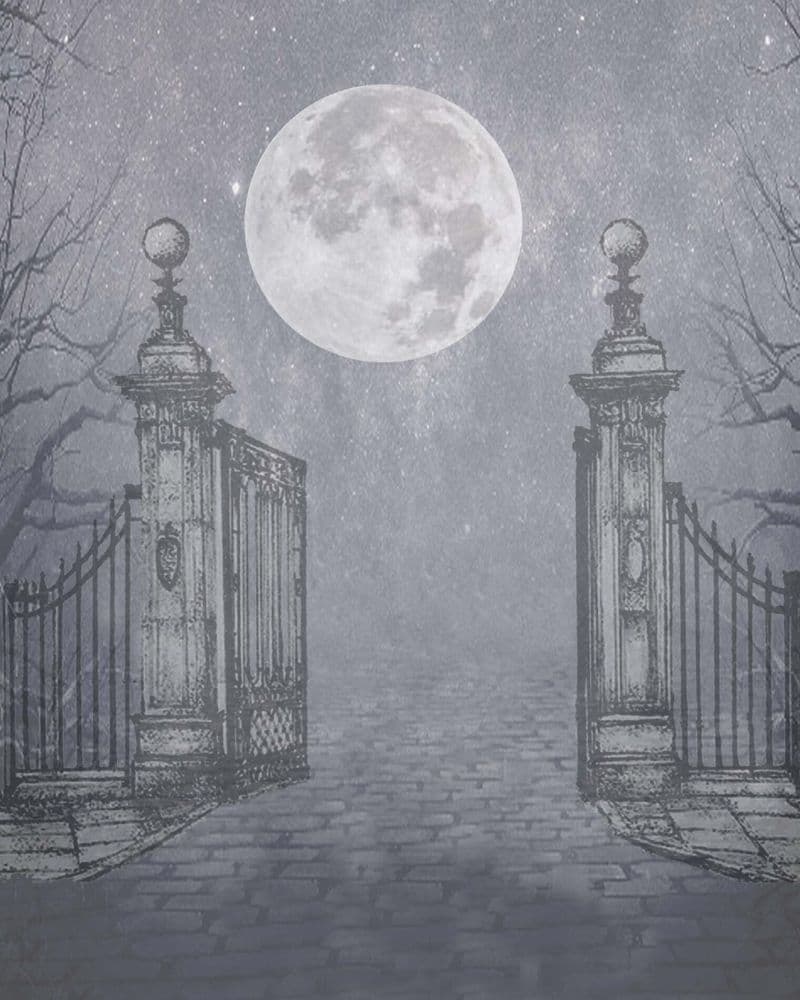 Fabric Flair Halloween Gates aida 50x45cm