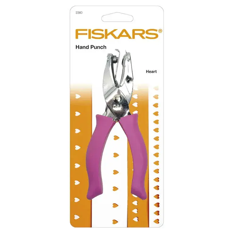 Fiskars Hand Punch Heart Large