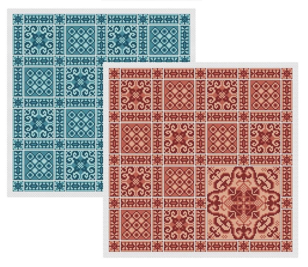 Folk Sampler cross stitch chart by Artmishka Cross Stitch