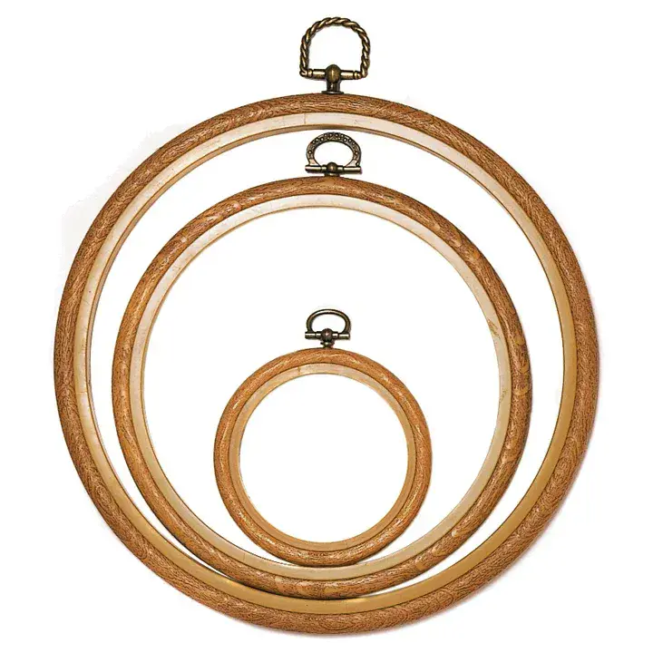Frame Plastic 20cm Diameter Natural by Vervaco