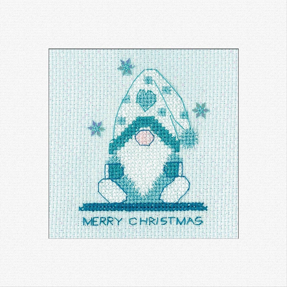 Frosted Gonk Card cross stitch kit