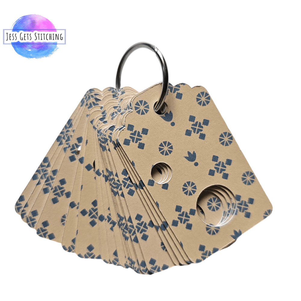 Handmade Card Floss Drops - Pack of 20 with snap ring - FD7