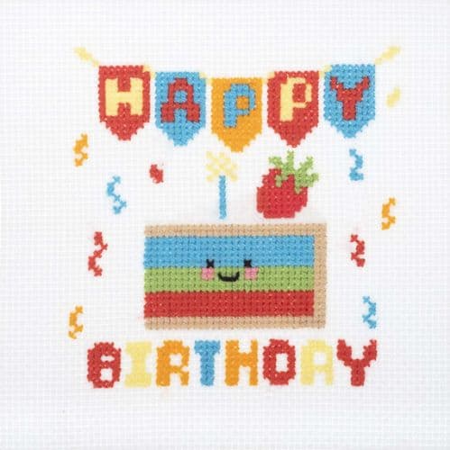 Happy Birthday Mini cross stitch kit