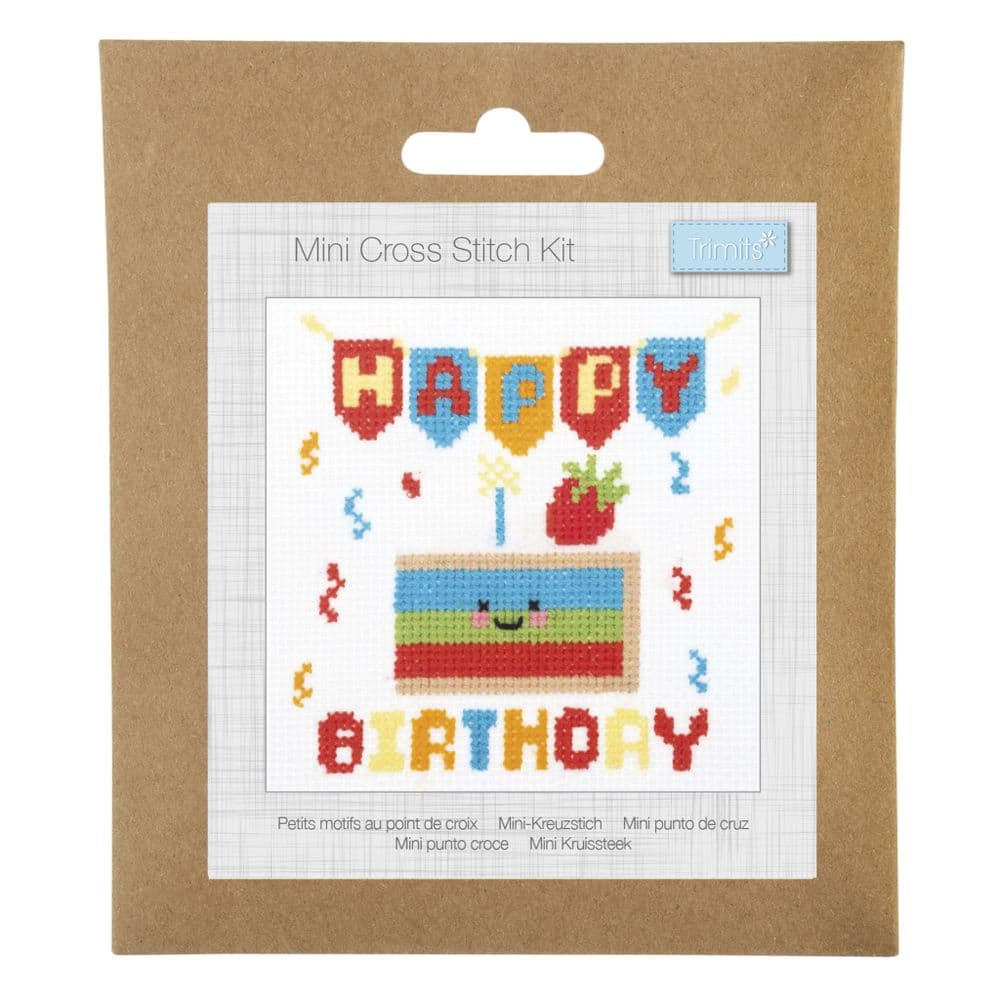 Happy Birthday Mini cross stitch kit