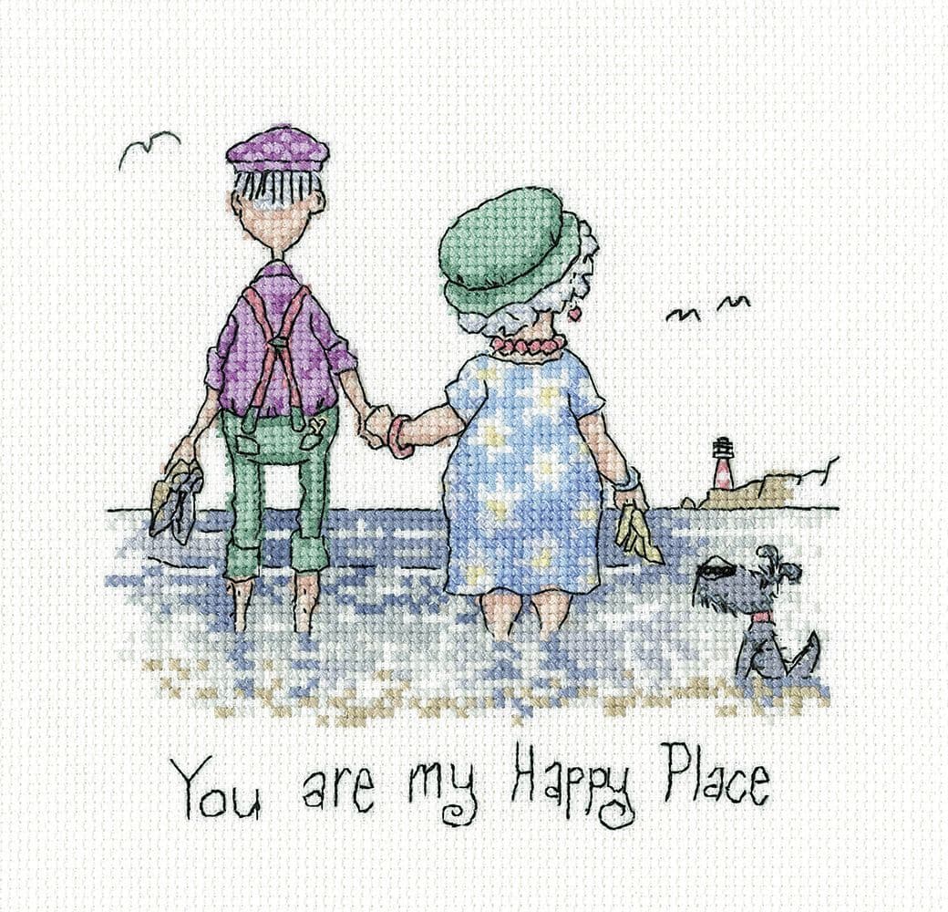 Happy Place cross stitch kit - Golden Years