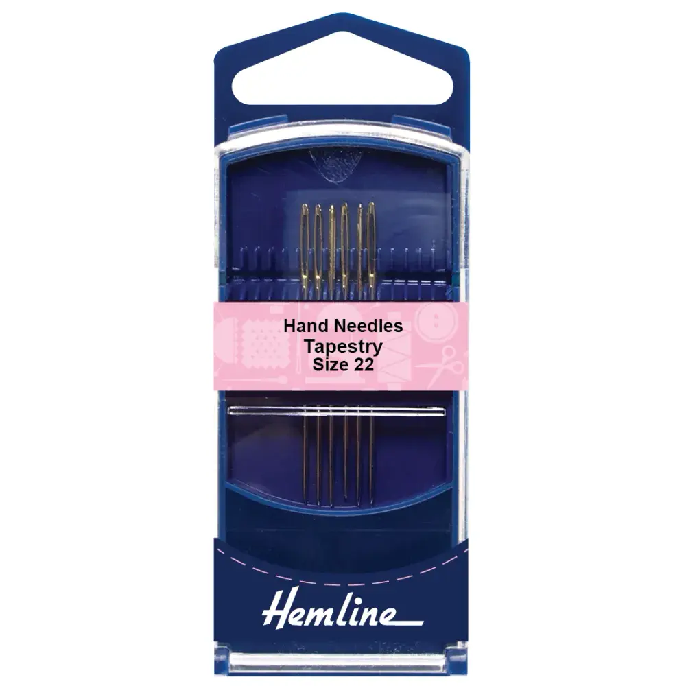 Hemline Hand Sewing Needles Premium Tapestry Size 22