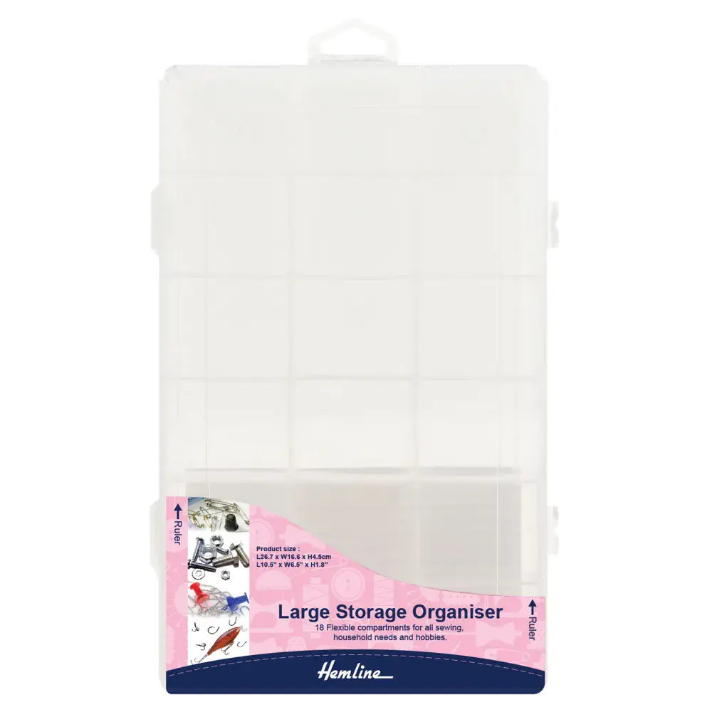 Hemline Plastic Storage Box - Large