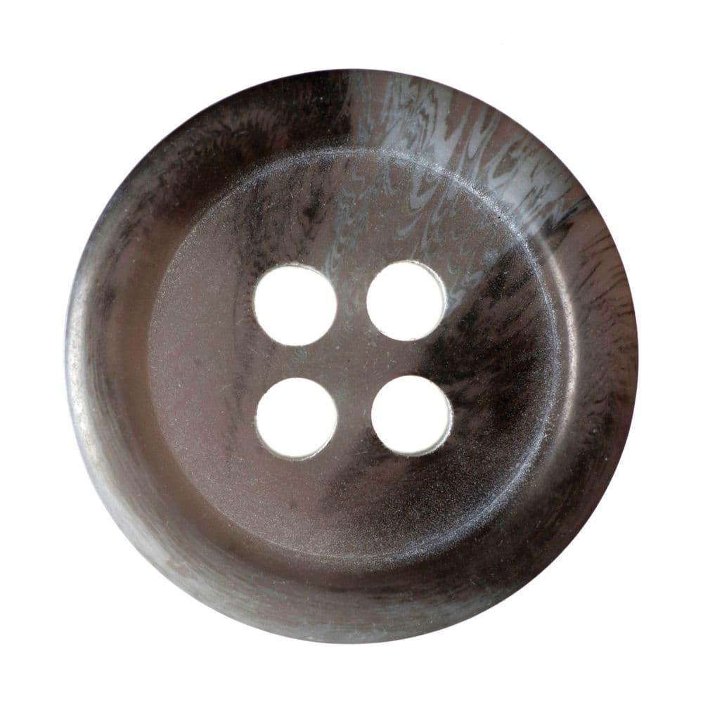 Hemline Round Grey Marble Rimmed Buttons