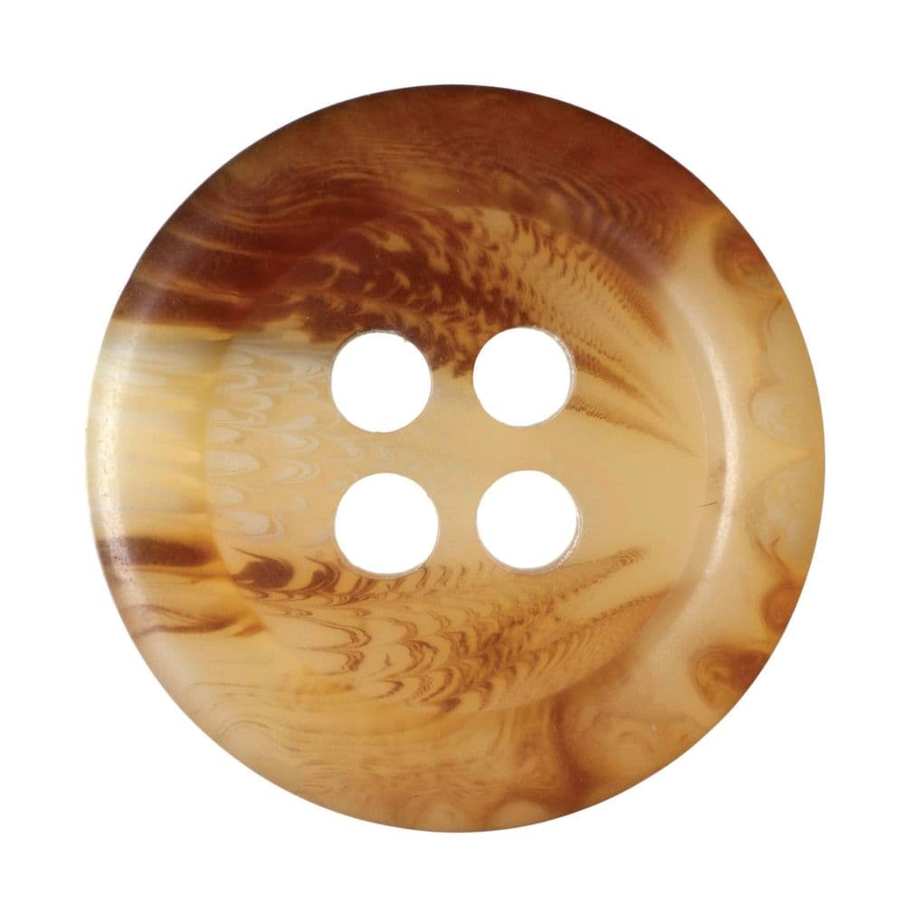 Hemline Round Tortoiseshell Rimmed Buttons