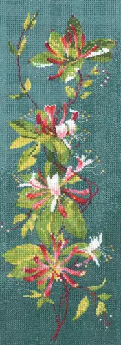 Honeysuckle Panel cross stitch chart - Flower Panels
