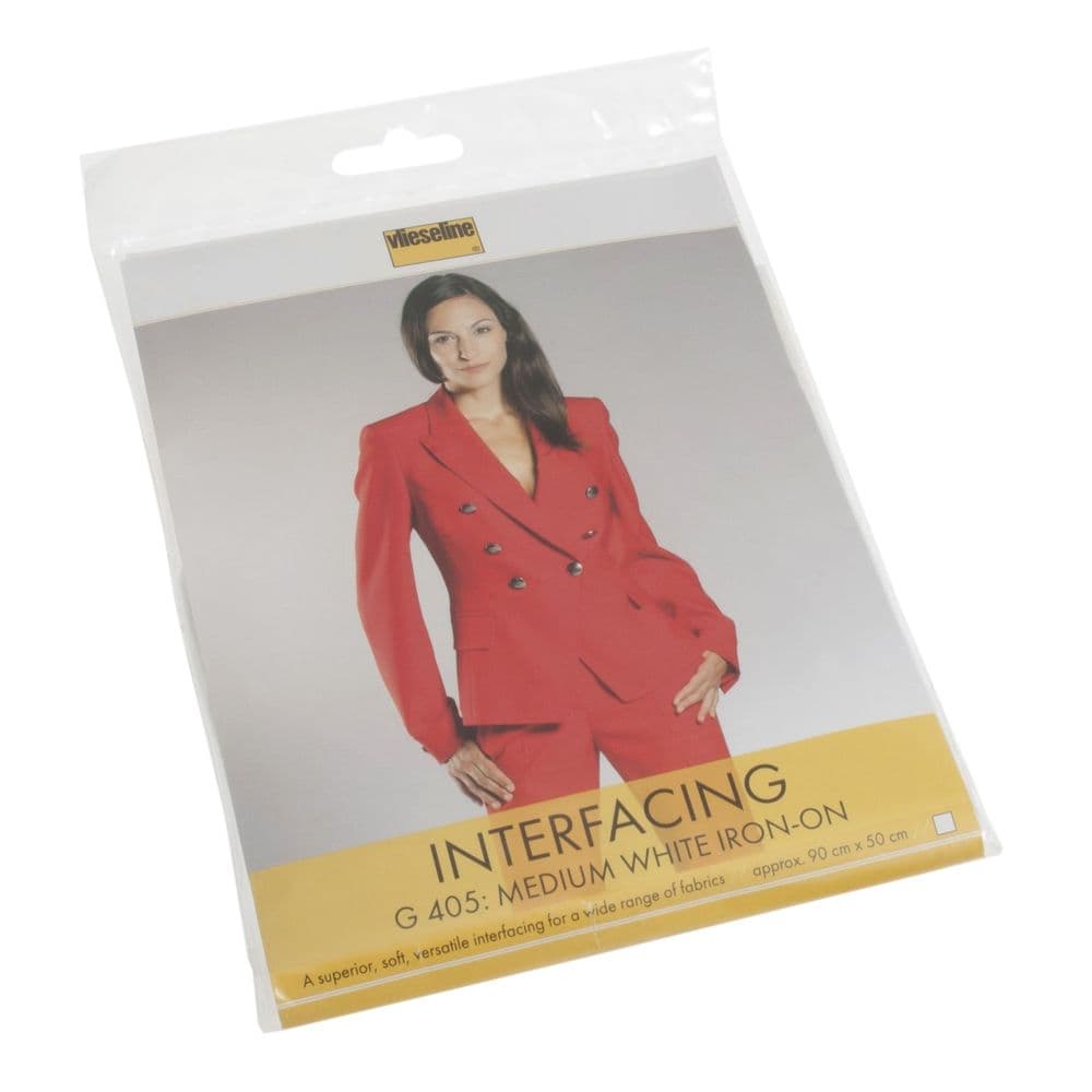 Interfacing Medium Iron-on 90 x 50cm White