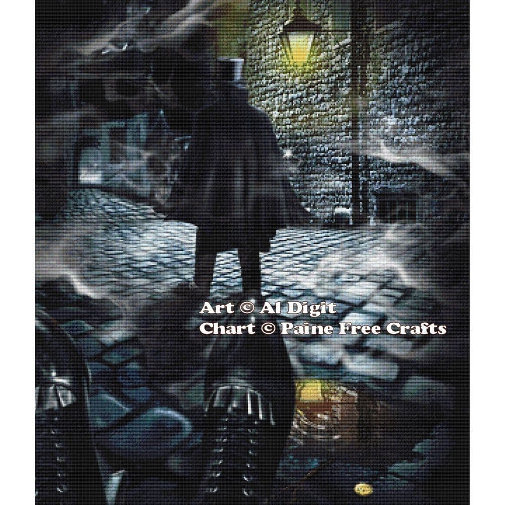 Jack the Ripper by Paine Free Crafts printed cross stitch chart