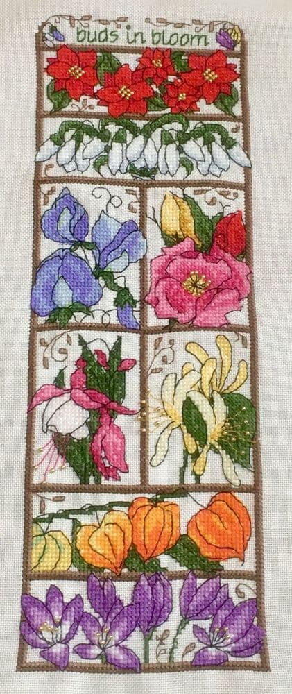 Lakeside Needlecraft Buds in Bloom PDF chart & kit options