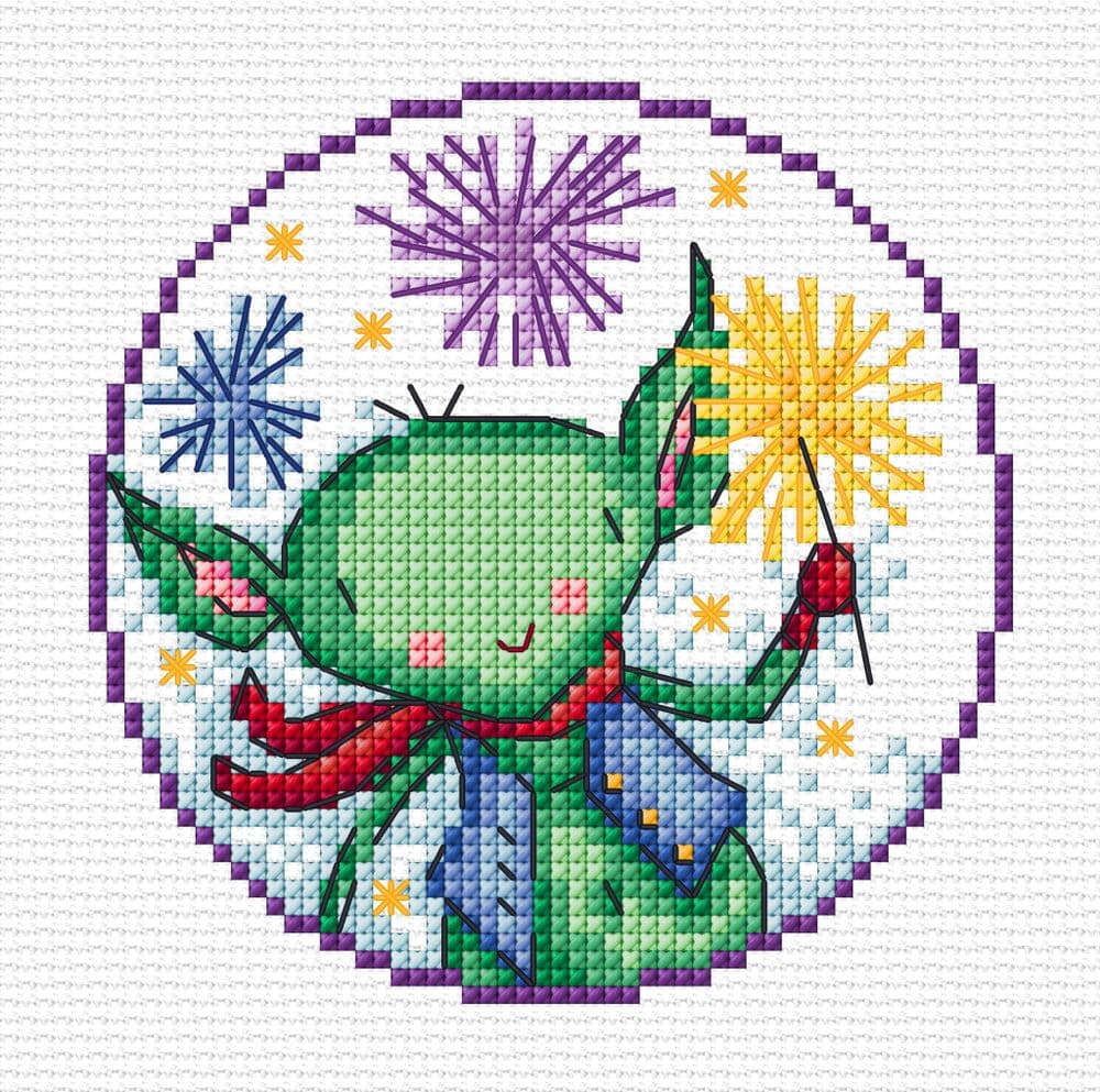 Lakeside Needlecraft Fantasy Goblin cross stitch chart