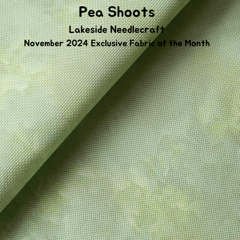 Lakeside Needlecraft Pea Shoots evenweave