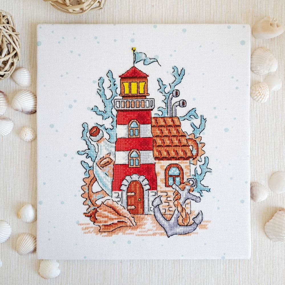Lighthouse cross stitch chart by Artmishka Cross Stitch