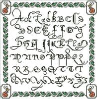 Ludovico s Alphabet by Arelate Studio cross stitch chart