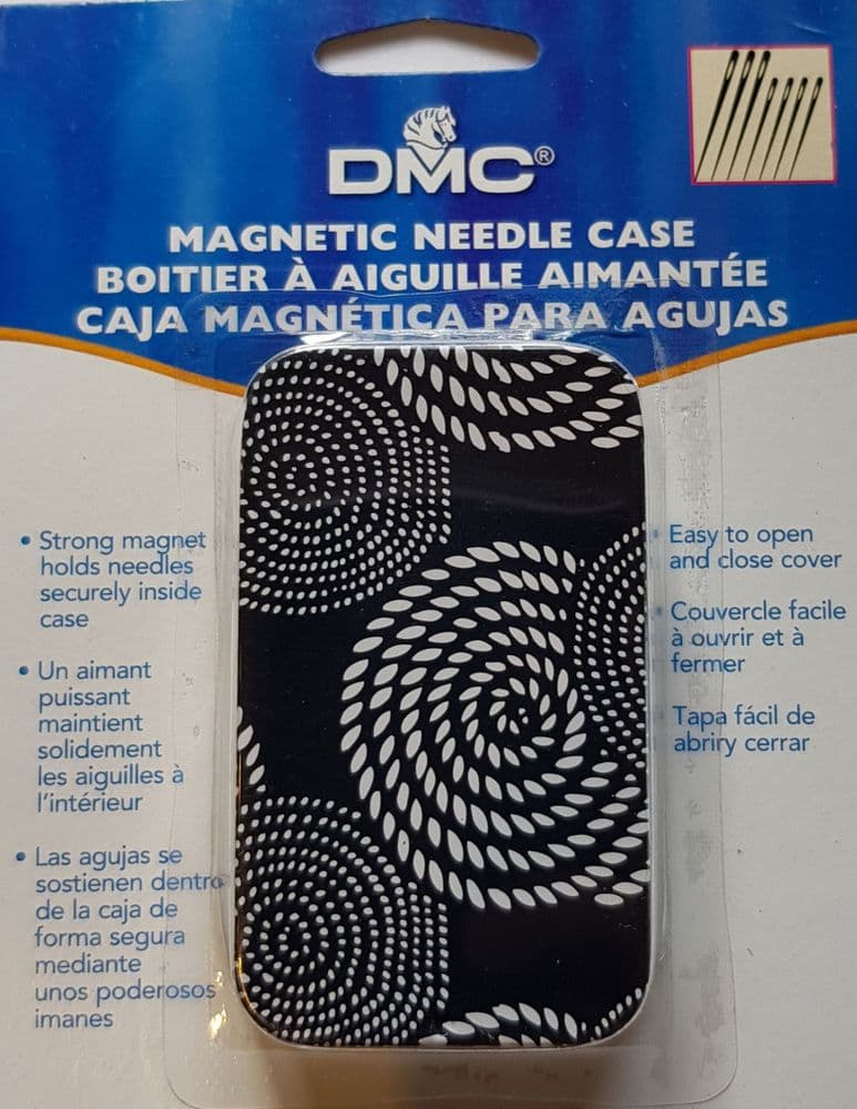 Magnetic Needle Case - Black and White