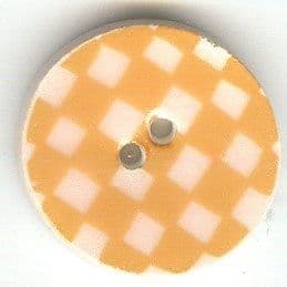 Mill Hill Golden Checker button 63015