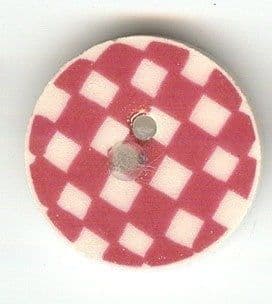 Mill Hill Salmon Checker button 63014