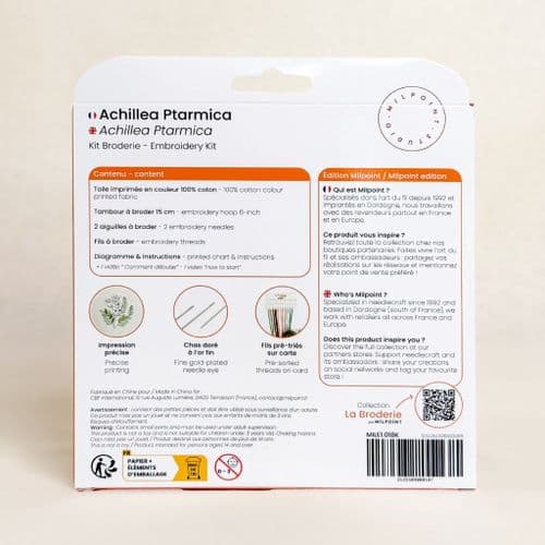 Milpoint Achillea Ptarmica Freestyle embroidery kit