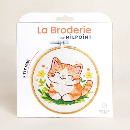 Milpoint Smiling Kitty Freestyle embroidery kit