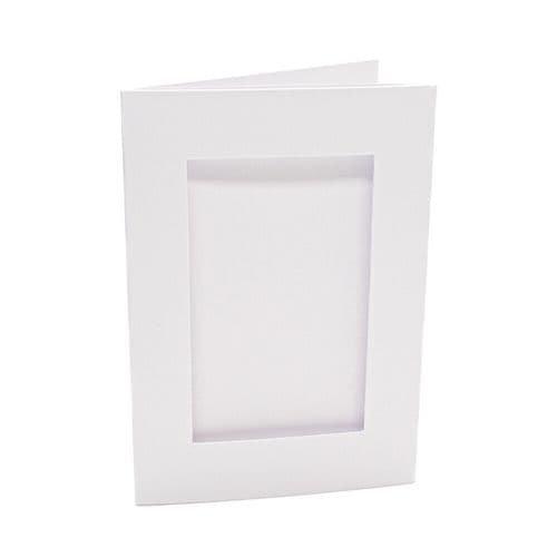 Mini Trifold White Rectangle Aperture Cards & Envelopes 10 Pack