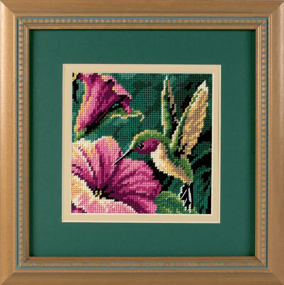 Needlepoint Kit Mini Hummingbird Drama by Dimensions