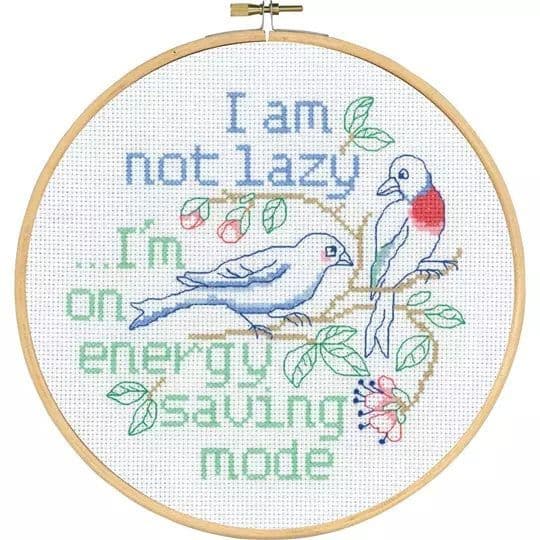 Permin Energy Saving cross stitch kit
