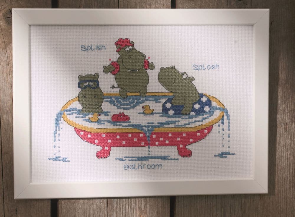 Permin Hippo cross stitch kit