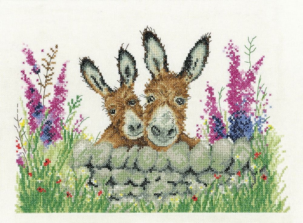 Pip and Poppy cross stitch kit - Sarah Reilly