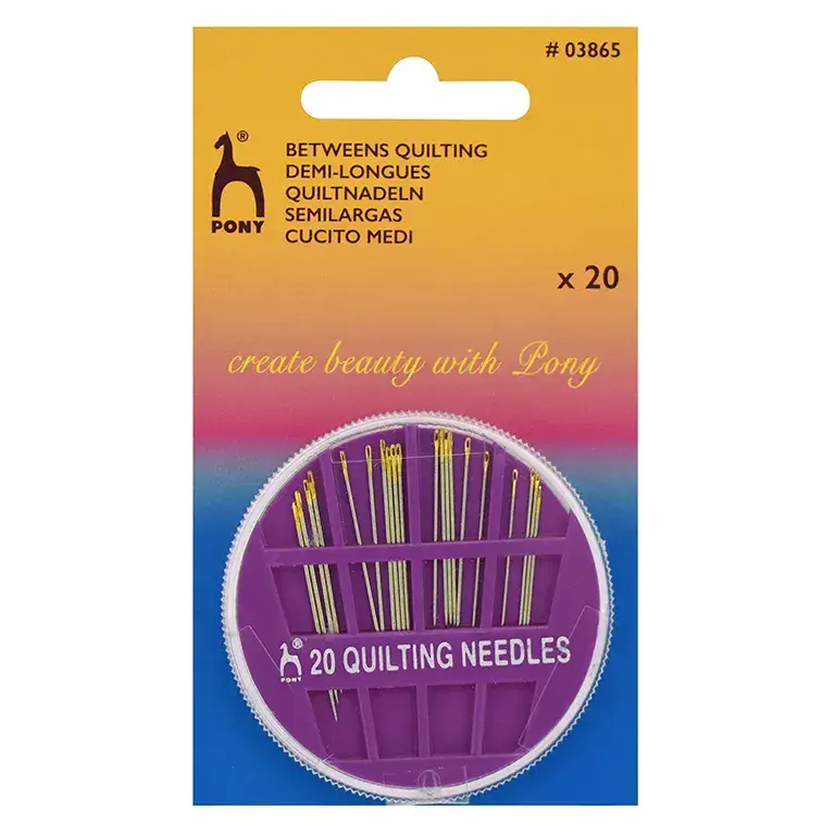 Pony Hand Sewing Needles Betweens Gold Eye Compact