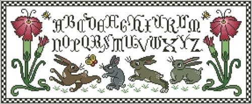 Rabbit Ramble by Arelate Studio cross stitch chart