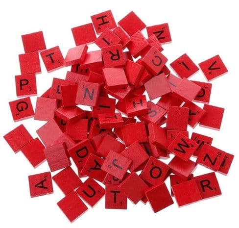 Red Scrabble Letter Needle Minder