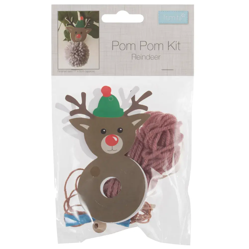 Reindeer Pom Pom Decoration Kit