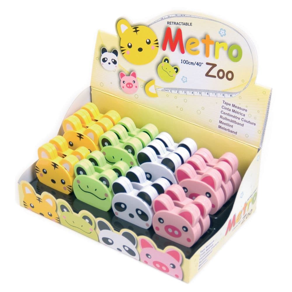Retractable Tape Measure - Zoo Animals