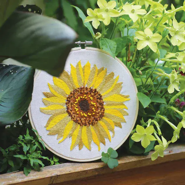 RHS Sunflower embroidery kit