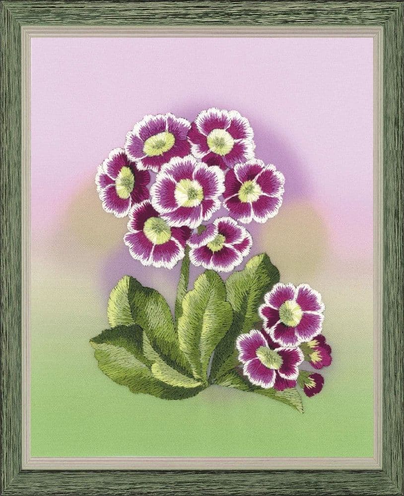 RIOLIS Primrose Satin Stitch Freestyle Embroidery Kit