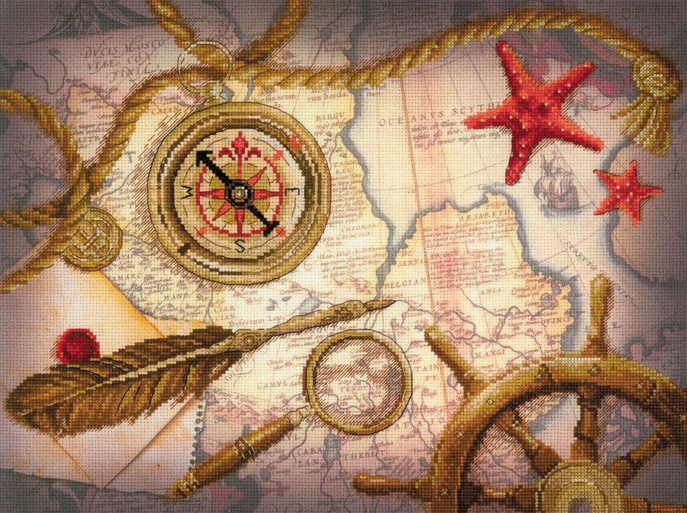 RIOLIS Treasure Hunting Embellished Cross Stitch Kit