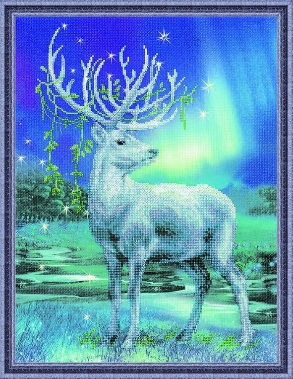 RIOLIS White Stag Embellished Cross Stitch Kit