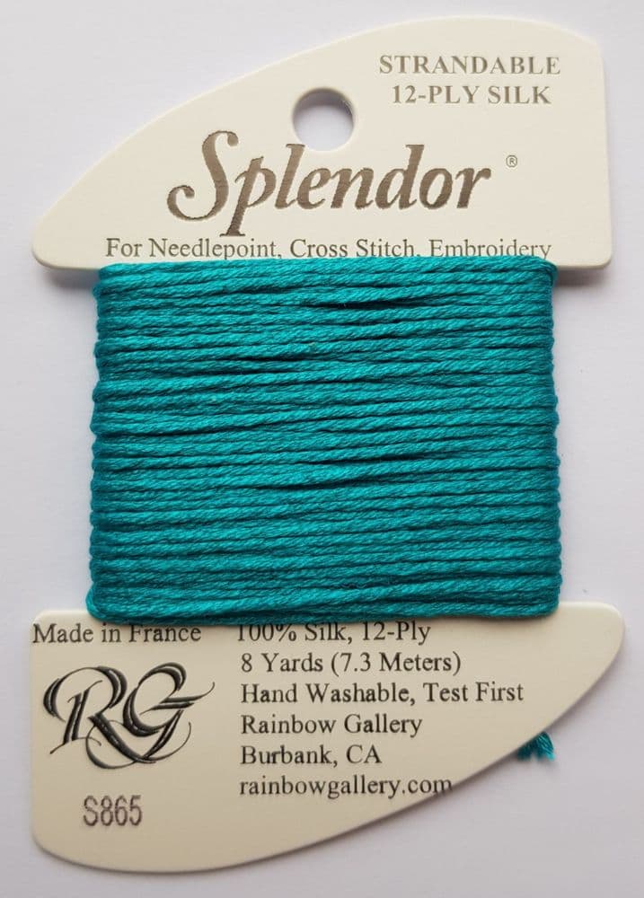 S865 Dark Aqua Splendor Silk