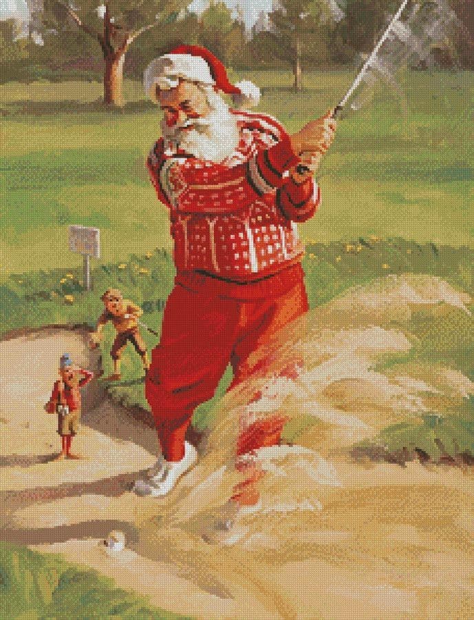 Sandy Claus by Artecy printed cross stitch chart