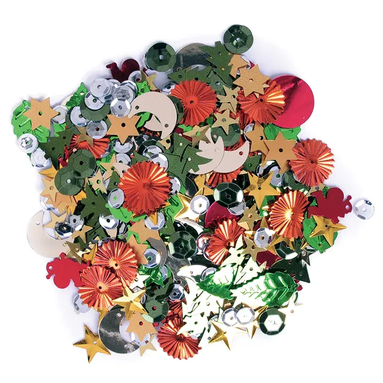 Sequins Assorted Shapes & Sizes Multi-coloured 20g Set 1
