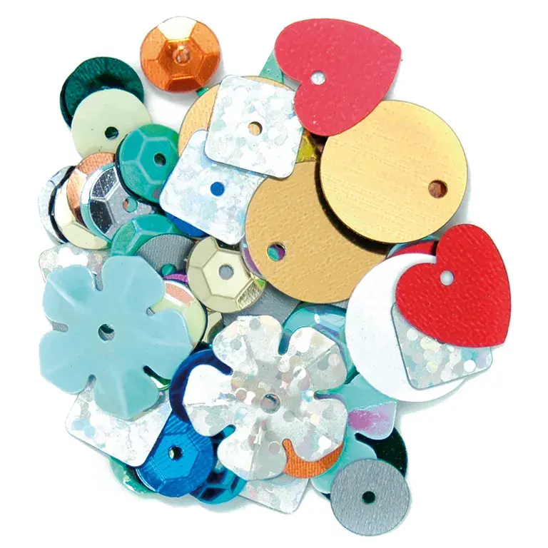Sequins Assorted Shapes & Sizes Multi-coloured 5g