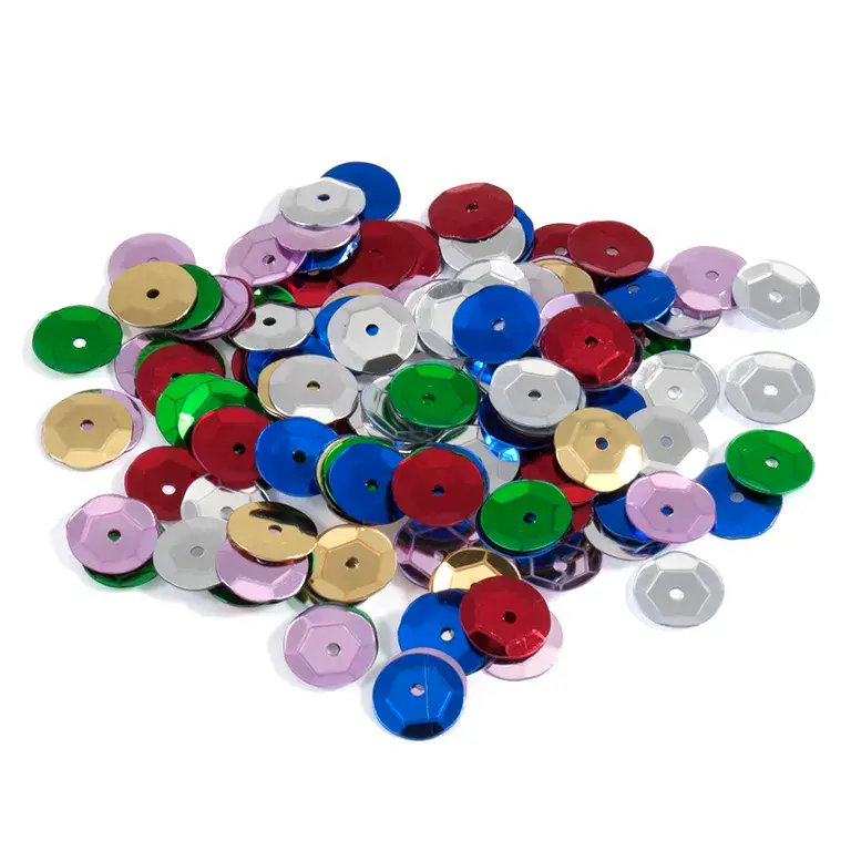 Sequins Cup 8mm Multi-coloured Pack of 600