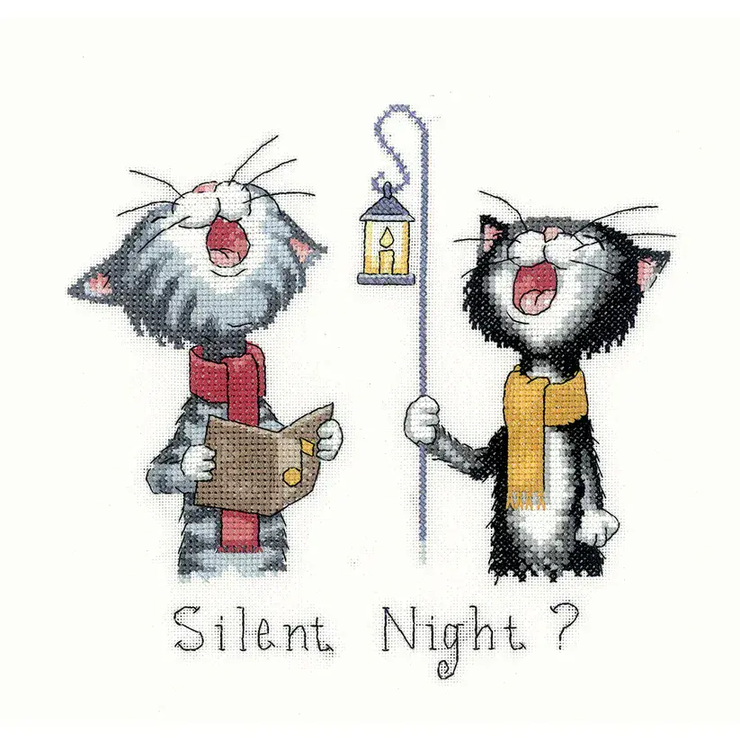 Silent Night cross stitch chart - Peter Underhill