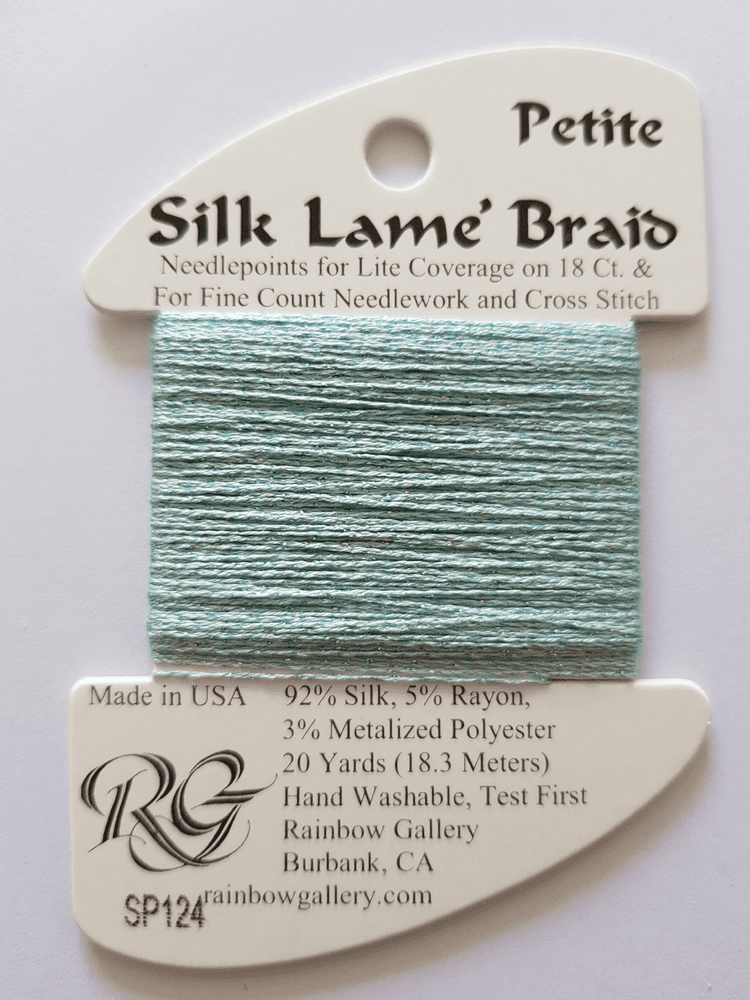 SP124 Blue Glow Petite Silk Lame Braid