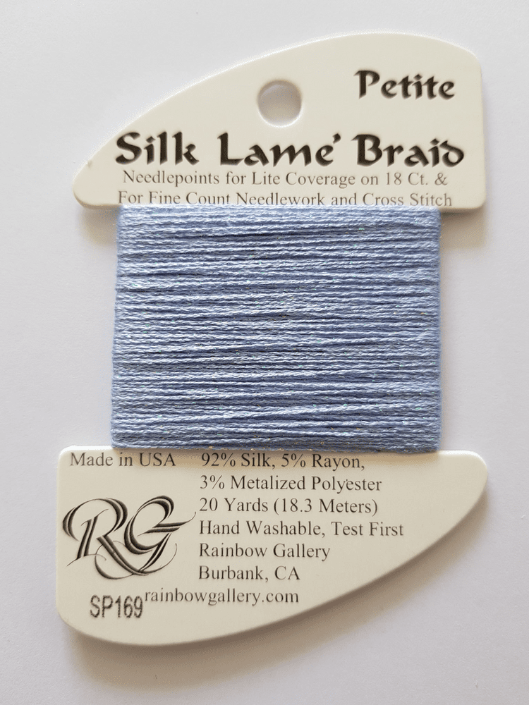 SP169 Blue Bell Petite Silk Lame Braid